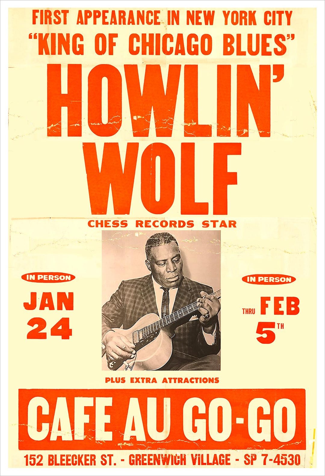 Howlin' Wolf - Concert Poster Print - Redplanetgraphics - Etsy