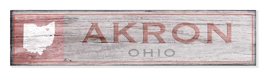 Ohio Home Decor Rustic State Sign Customizable Personalized With Your ...