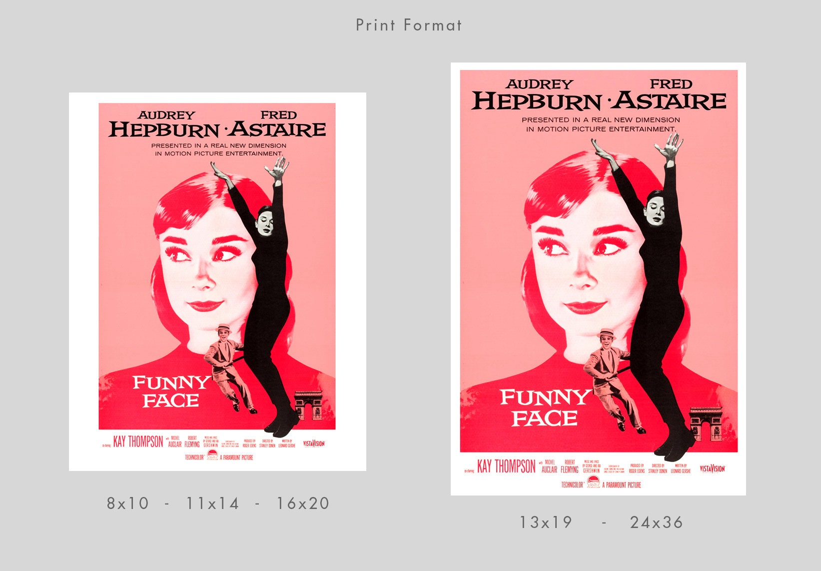 Funny Face Movie Poster Print Redplanetgraphics - Etsy