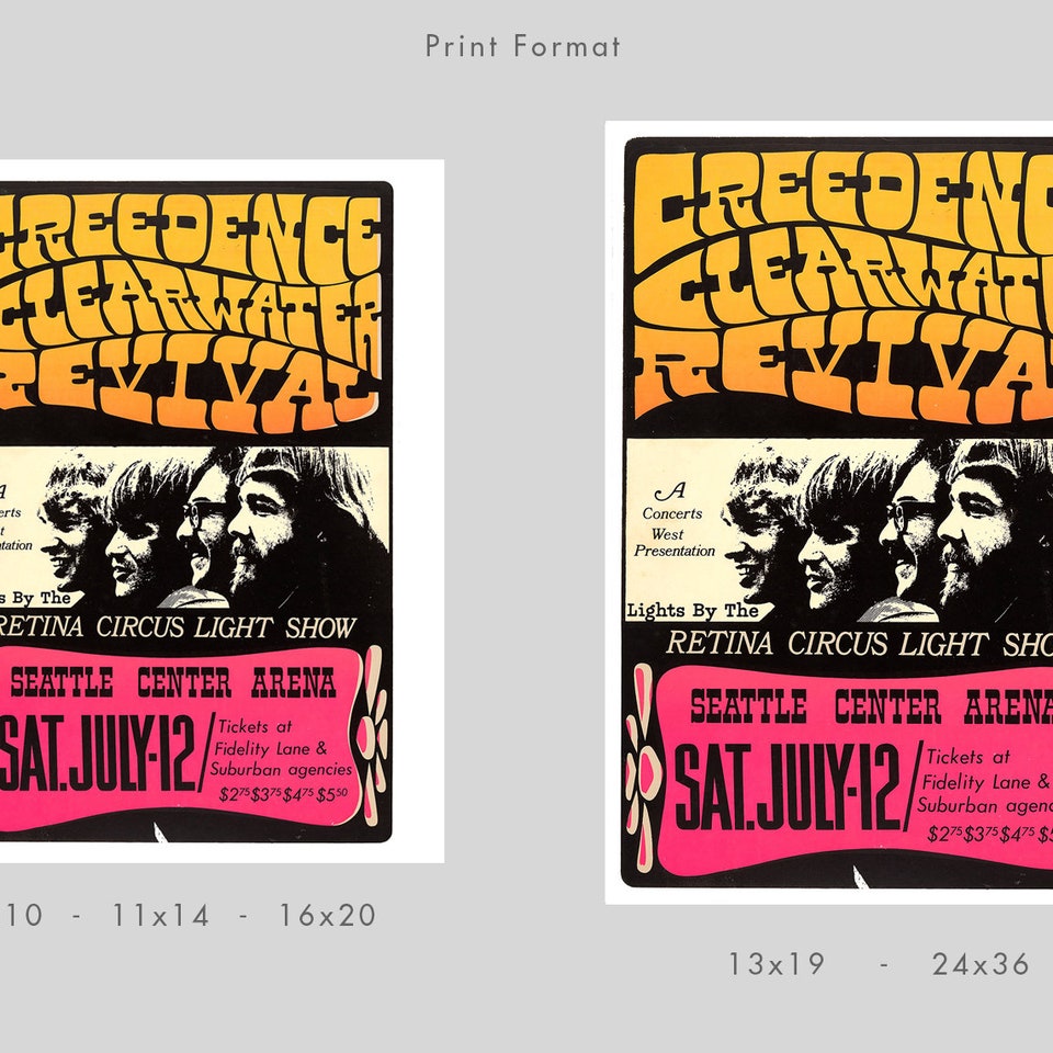 Creedence Clearwater Revival Poster sold by Bo Wang | SKU 23849821 | 20 ...