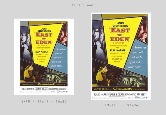 East Of Eden Movie Poster East Of Eden By John Steinbeck | | 1955