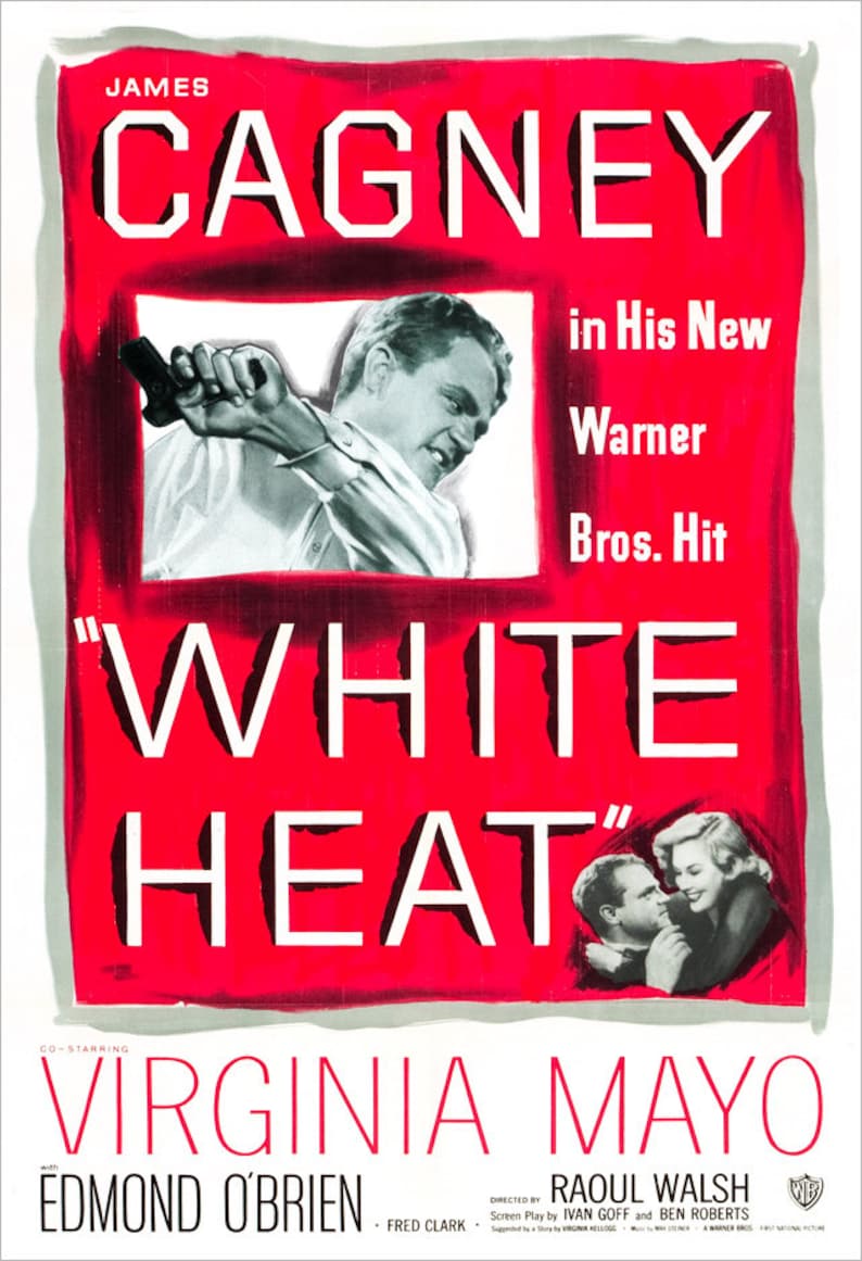 James Cagney White Heat Movie Poster Print Redplanetgraphics - Etsy