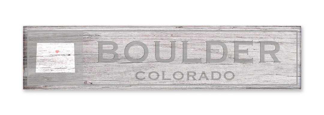 Colorado Home Decor Rustic State Sign Customizable Personalized With ...