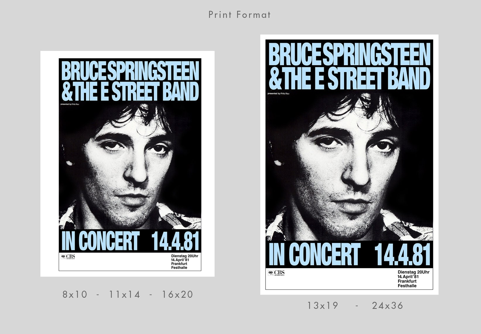 Bruce Springsteen in Germany the River Tour Concert Poster Print ...