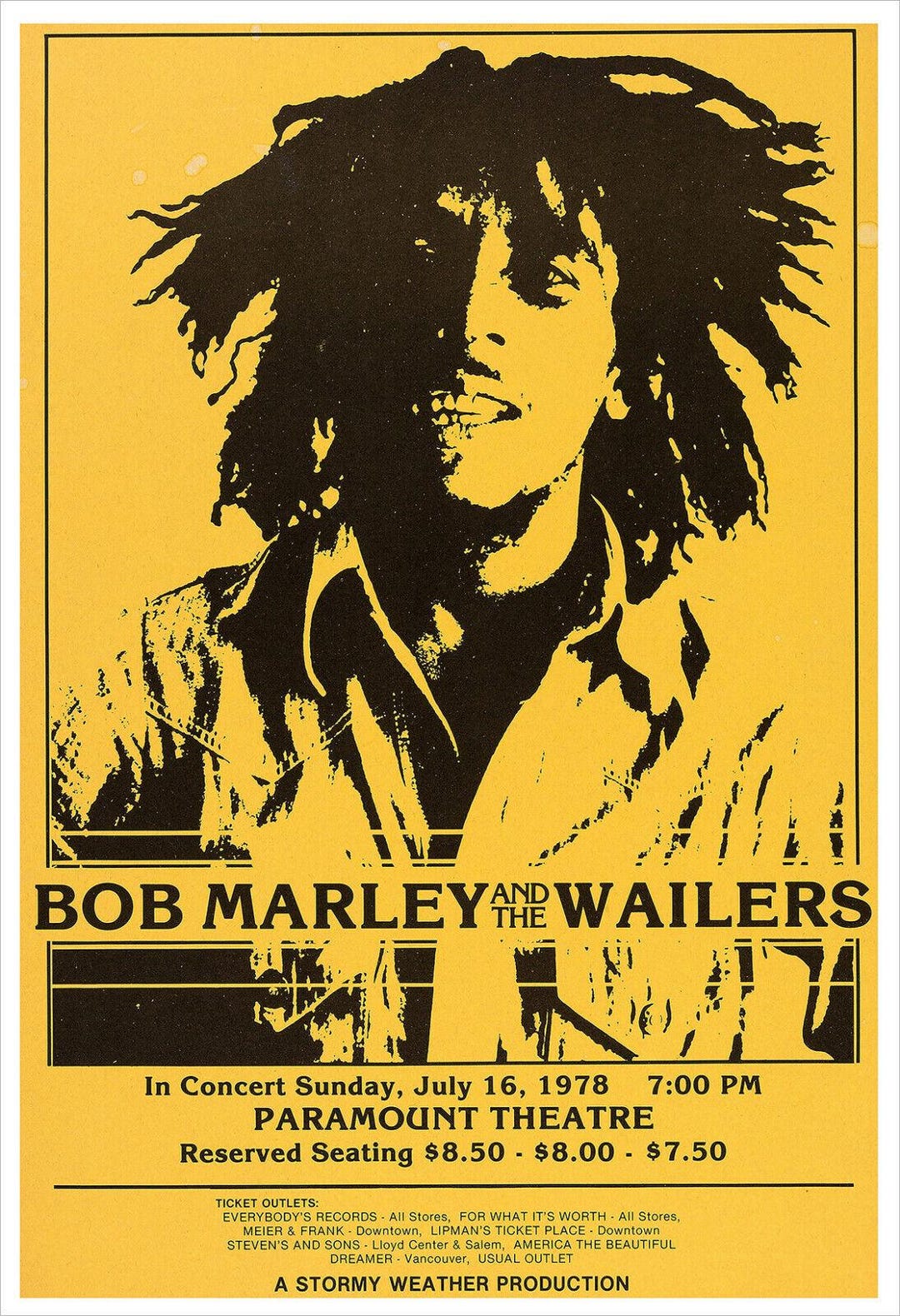Bob Marley - Concert Poster Print - Redplanetgraphics - Etsy