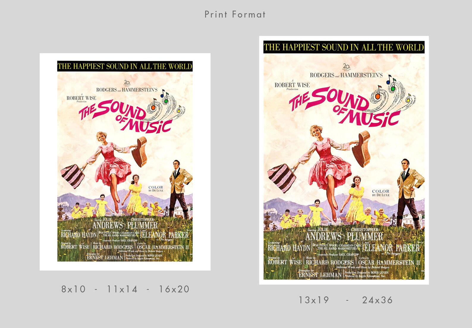 The Sound of Music - Movie Poster Print - Redplanetgraphics - Etsy