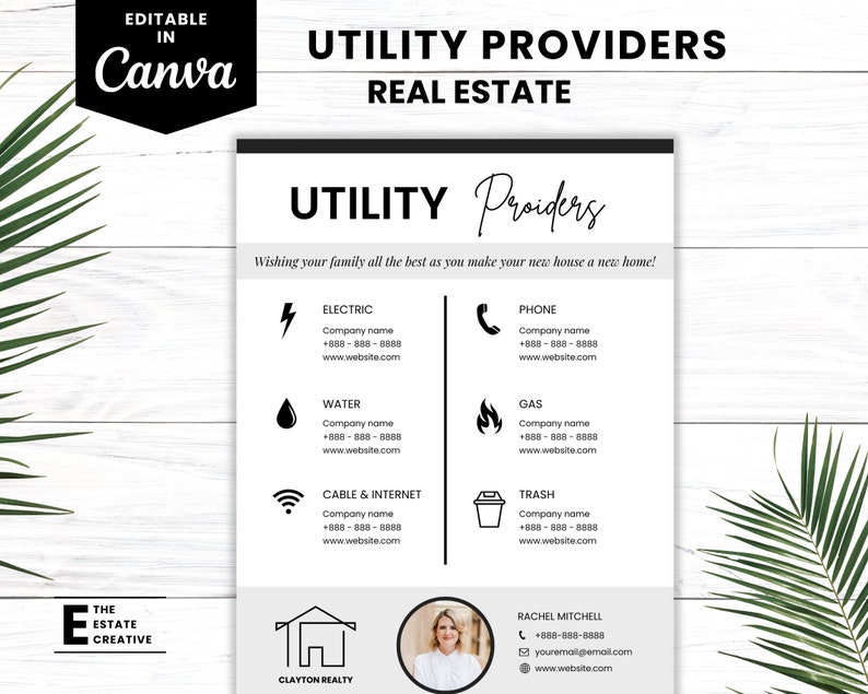 Real Estate Templates Utility | Utility Provider Template, Real Estate ...