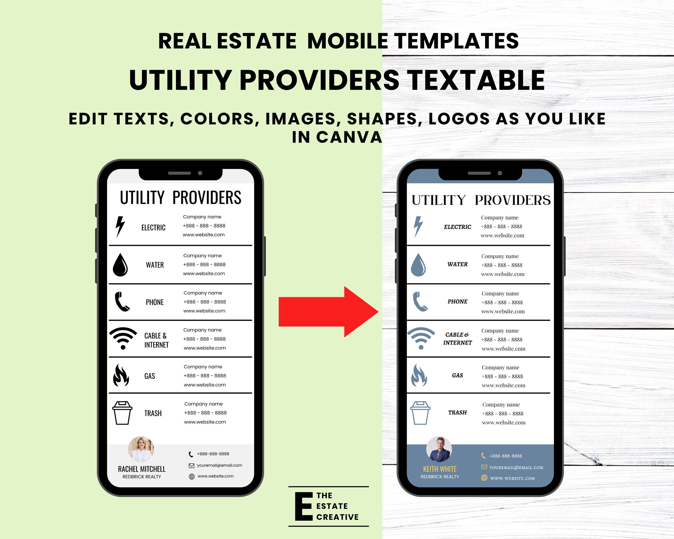 Real Estate Utility Provider List | Textable Utility List, Real Estate ...