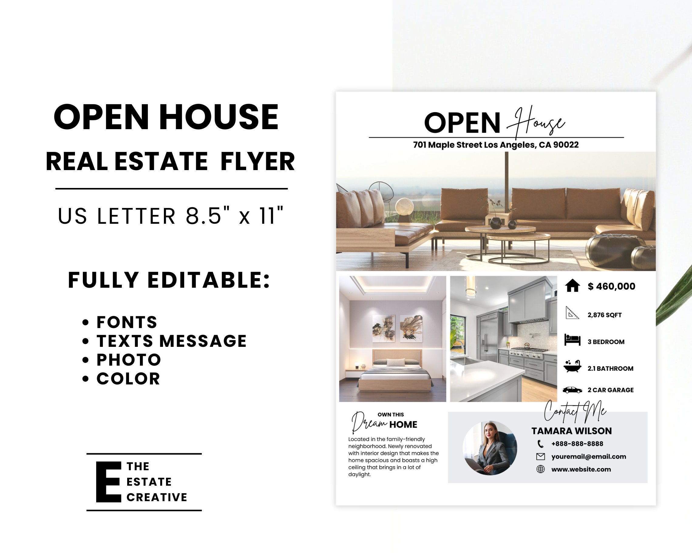 Open House Flyer Template | Real Estate Open House Flyer, Real Estate ...