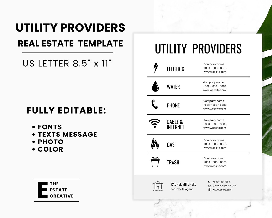 Real Estate Templates Utility | Utility Providers Template, Real Estate ...