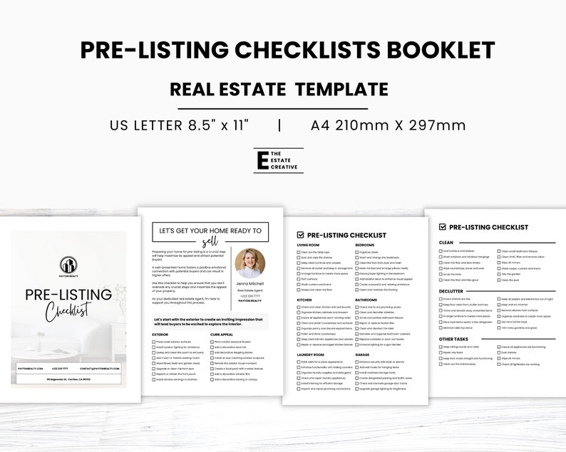 Prelisting Checklist | Home Seller Checklist, Realtor Prelisting ...