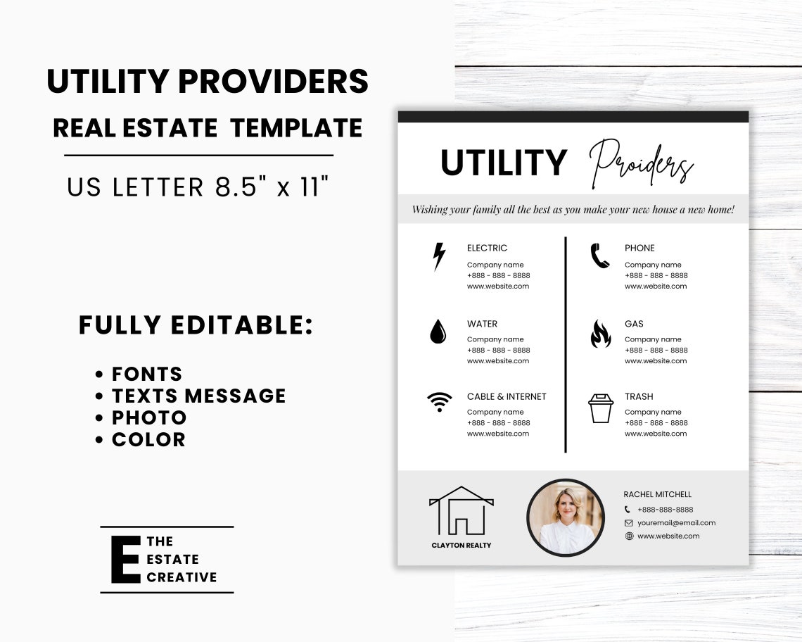 Real Estate Templates Utility | Utility Provider Template, Real Estate ...