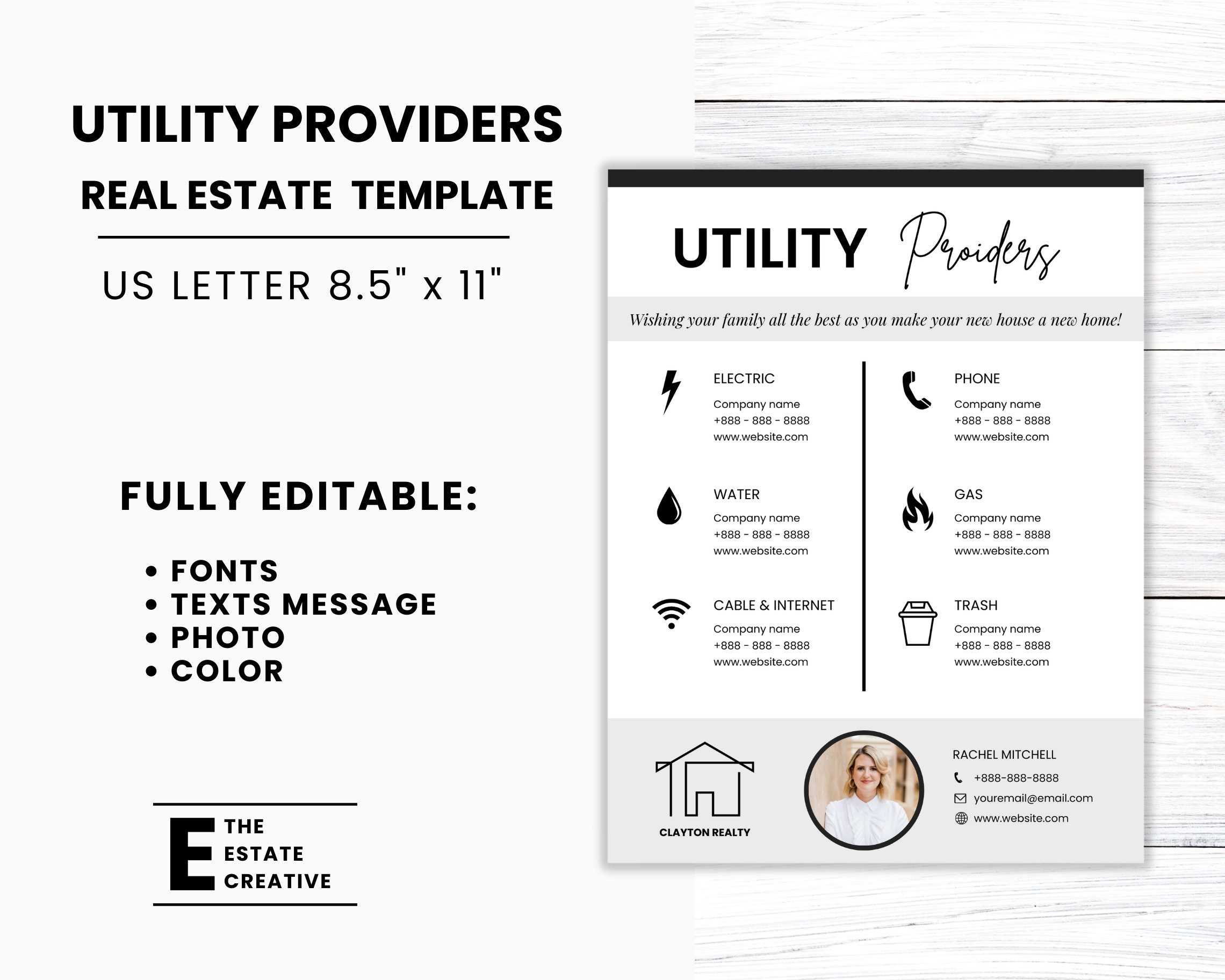 Real Estate Templates Utility | Utility Provider Template, Real Estate ...