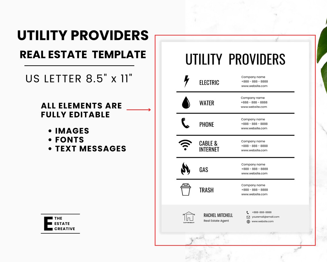 Real Estate Templates Utility | Utility Providers Template, Real Estate ...