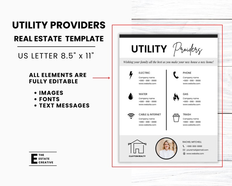 Real Estate Templates Utility | Utility Provider Template, Real Estate ...