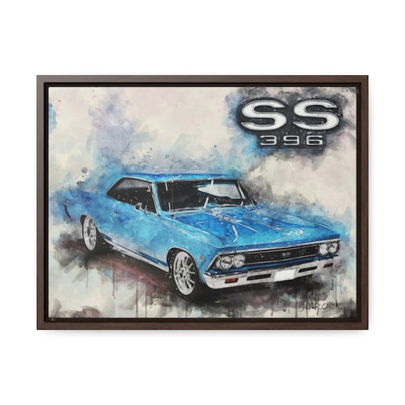 1966 Chevy Chevelle SS396 Premium Gallery Wrap Canvas - Etsy
