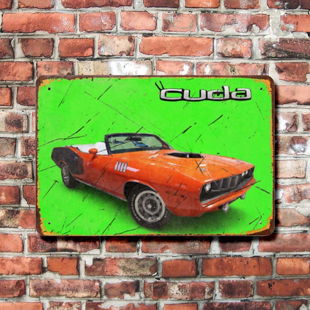 1971 Hemi Cuda Retro Aluminum Sign 12 X 8 - Etsy