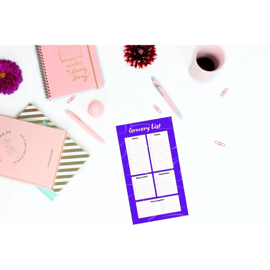 Digital Grocery List, Instant Download, Printable Grocery List ...