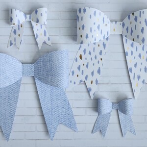 3D Paper Bow SVG Template, Cut File, Pattern, Digital Download, Cake ...