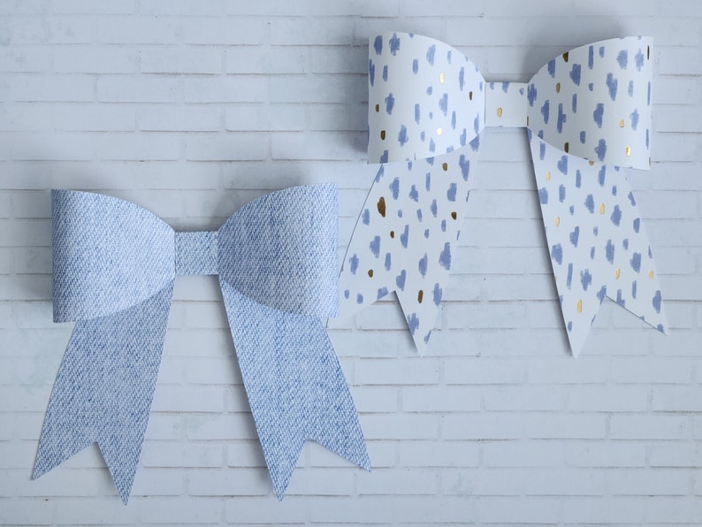 3D Paper Bow SVG Template, Cut File, Pattern, Digital Download, Cake ...