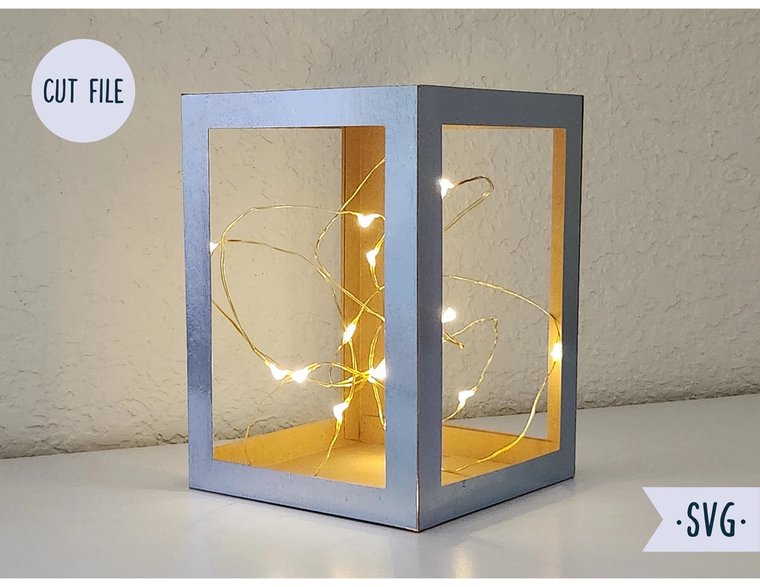 Paper Lantern Svg, Simple Luminary Cut File Template, Fairy Party Decor ...
