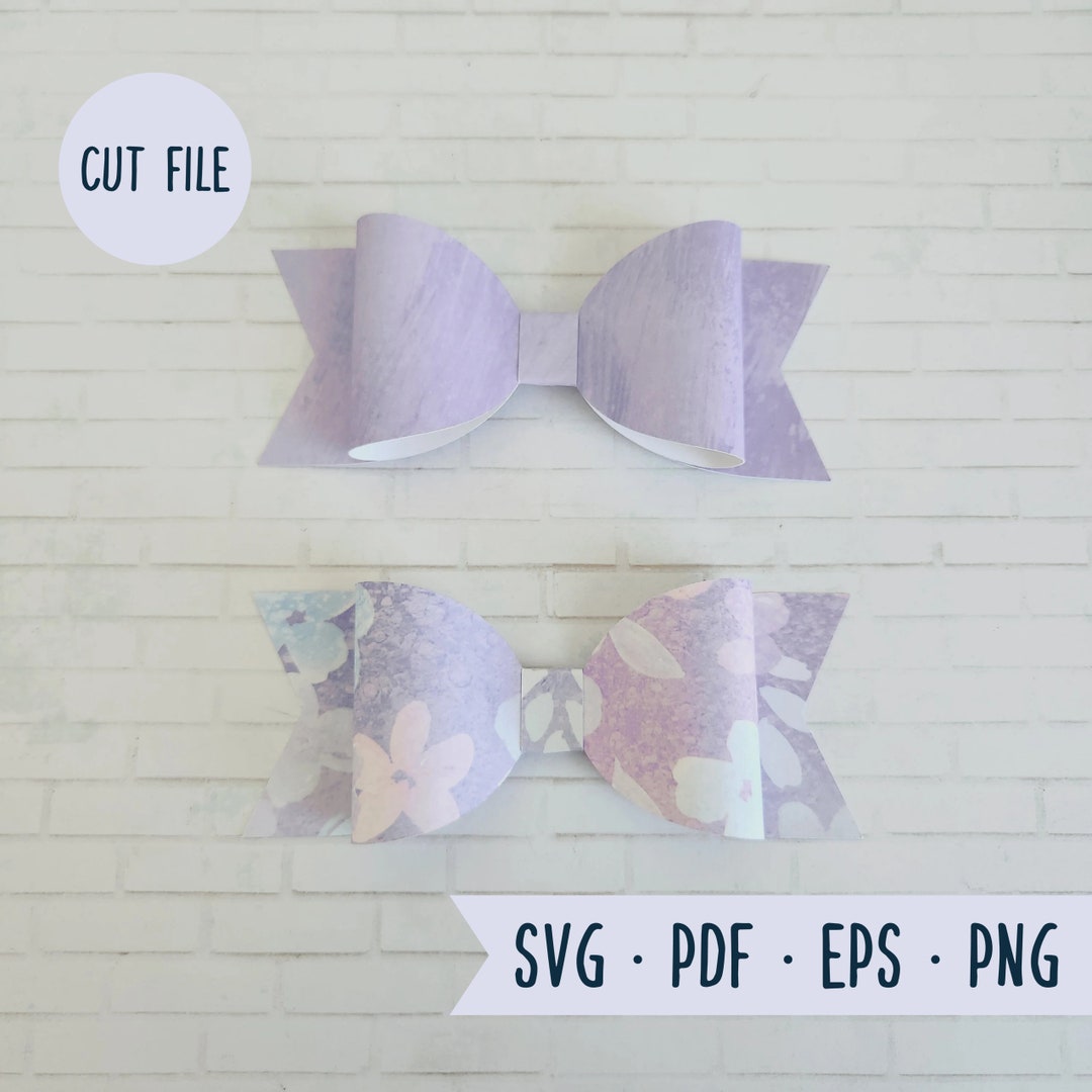 3D Paper Bow SVG, Cut File, Template, Pattern, Digital Download, Gift ...