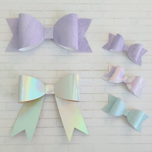 Paper Bow Svg Bundle, Cut File Pattern, Gable Treat Box Decor, Easy ...