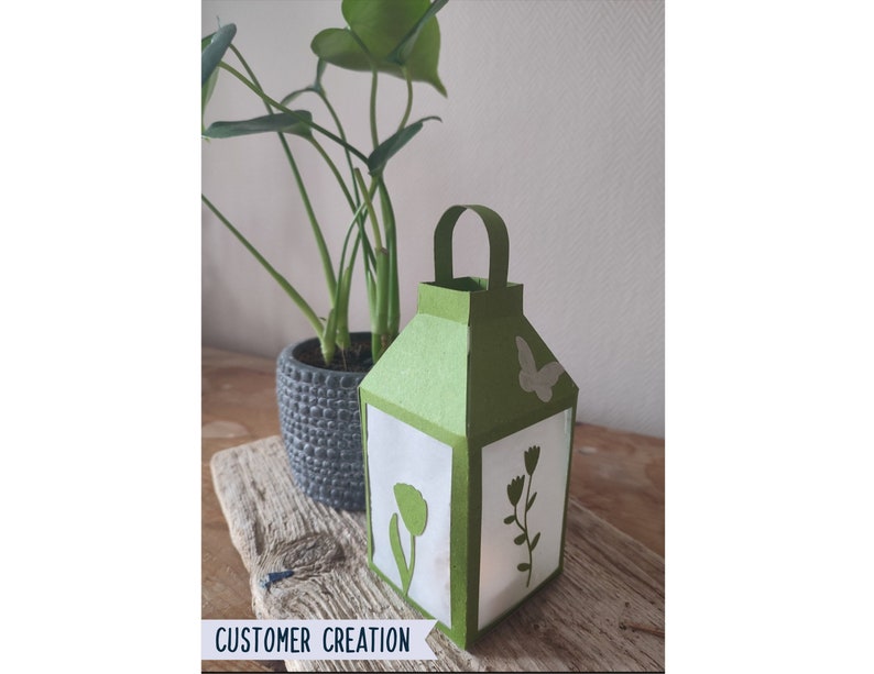 3D Simple Paper Lantern Svg Template / Easy Diy Cut File for Christmas ...