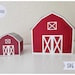 3D Paper Barn Svg, Cut File, Template, Pattern, Centerpiece, Table ...