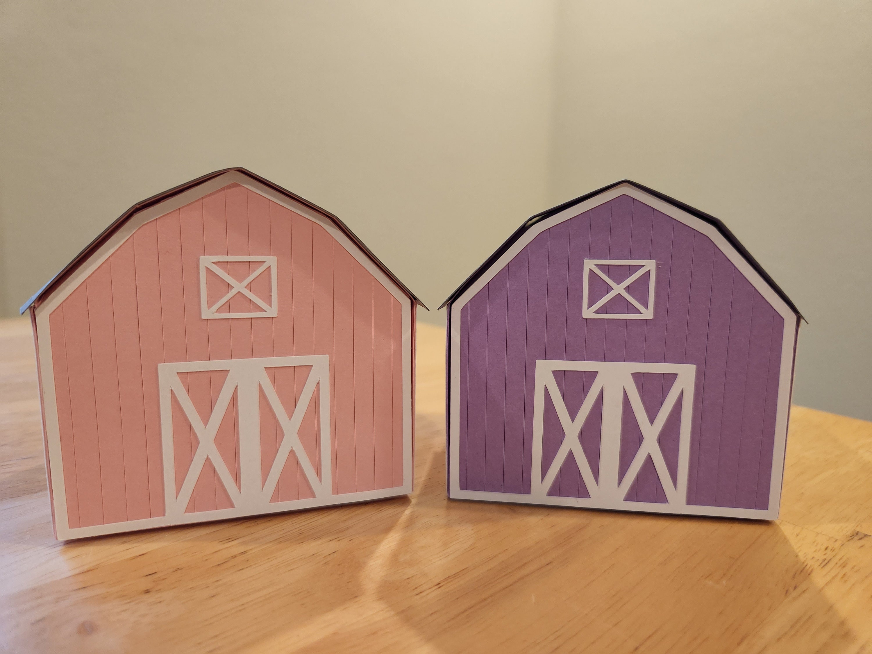 3D Barn Svg Paper Box Template Valentines Candy Cookie - Etsy Australia