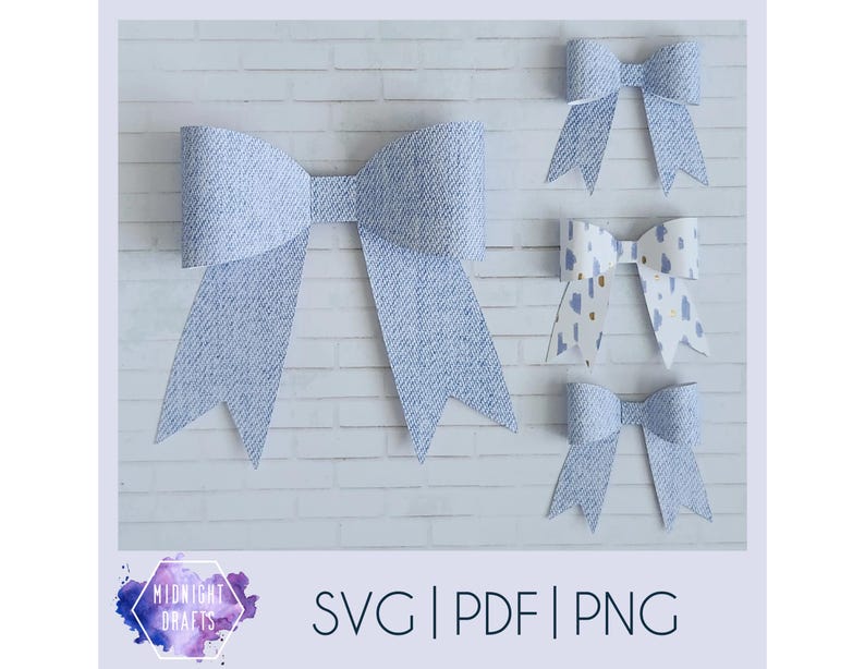 3D Paper Bow SVG Template, Cut File, Pattern, Digital Download, Cake ...
