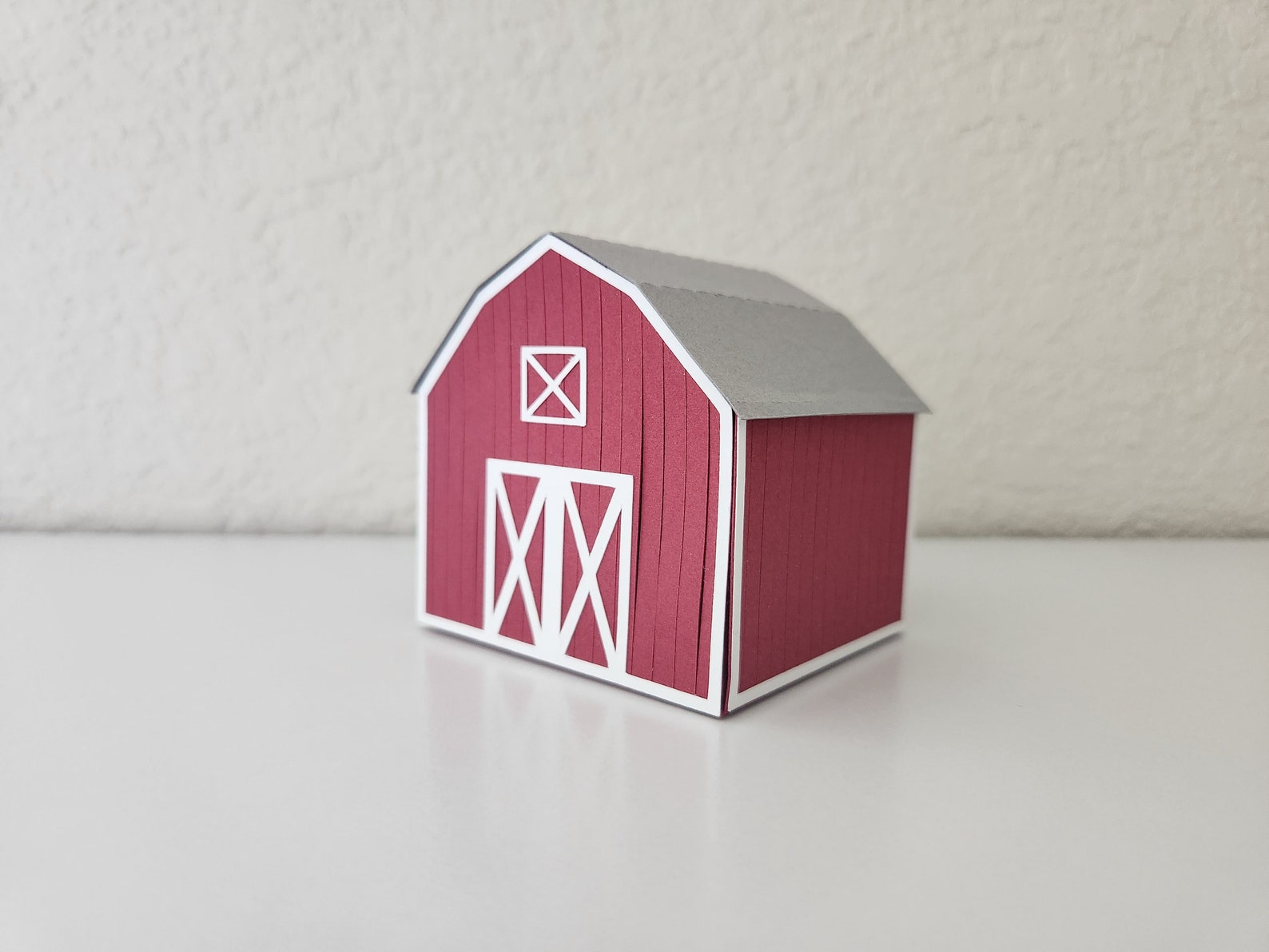 Barn Centerpiece, Paper Candy and Cookie Box Template, Svg Bundle ...