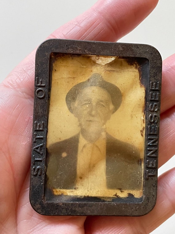 vintage employee id badge - Gem