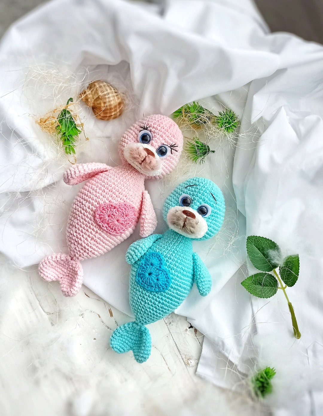 Crochet Seals Pattern, Amigurumi Seal Pattern, Crochet Fur Seals ...