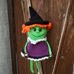 CROCHET PATTERN Witch, Witch Rattles, Door Decoration, Halloween ...