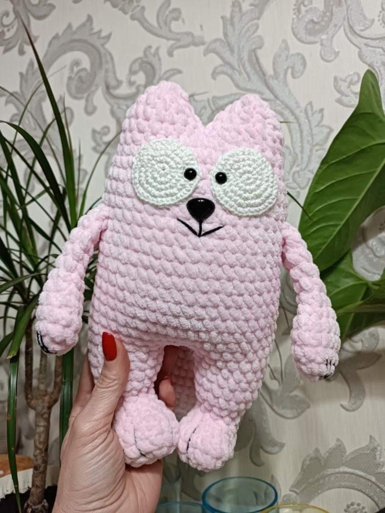 Crochet Plush Cat Pattern, Amigurumi Cat Pattern, Easy Cat Crochet ...