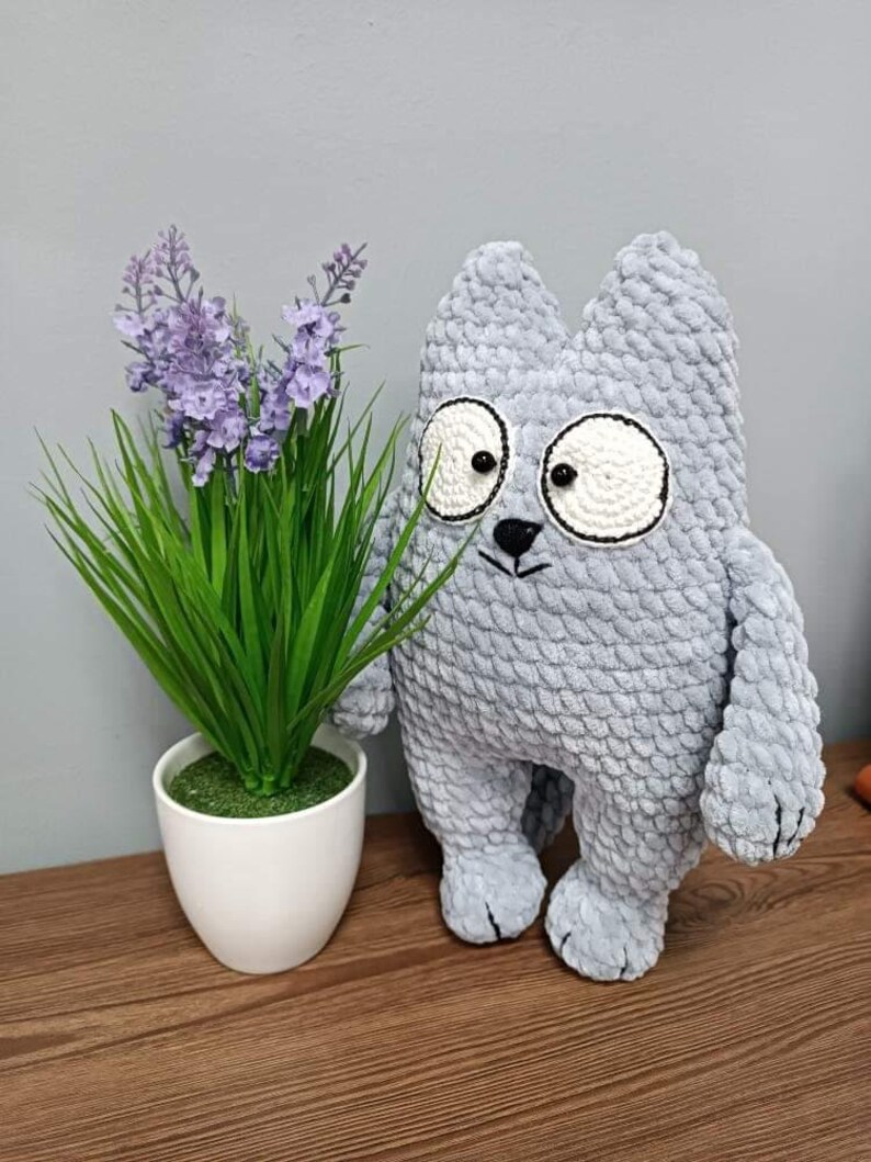 Crochet Plush Cat Pattern Amigurumi Cat Pattern Easy Cat - Etsy