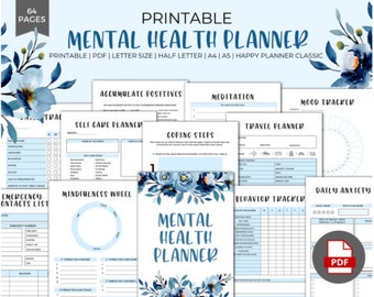 Mental Health Tracker Printable - Etsy