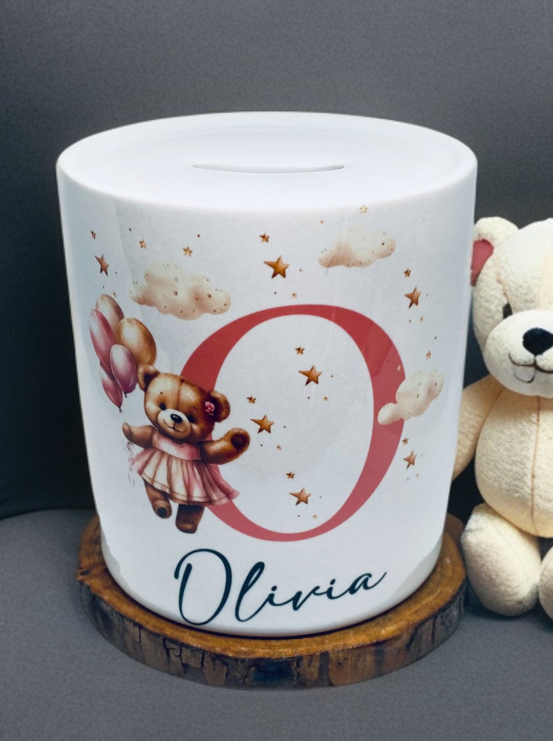 Personalised Money Box| Newborn Baby Gift| Personalised Baby Gift| Baby ...