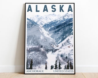 Anchorage Alaska Poster - Etsy