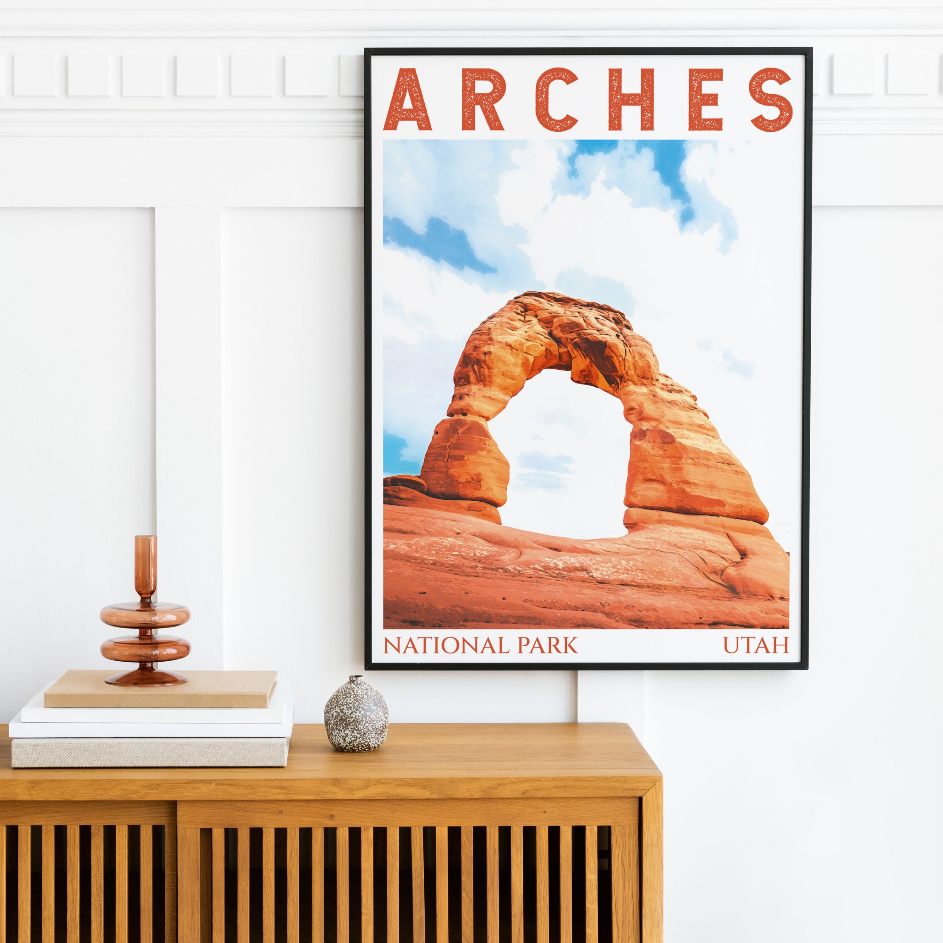 Arches National Park Poster, Travel Print, National Park Print, Utah ...
