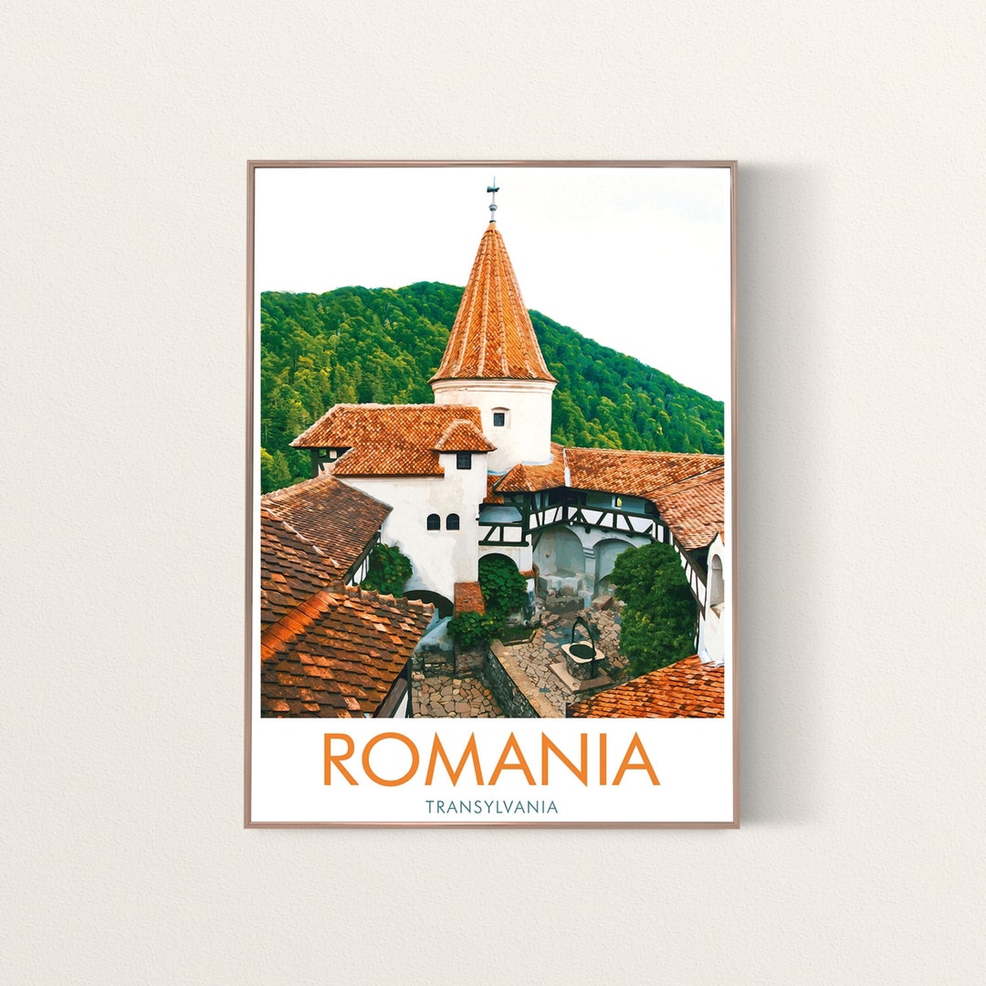 Romania Minimalist Print, Romania Wall Art, Romania Poster, Romania ...