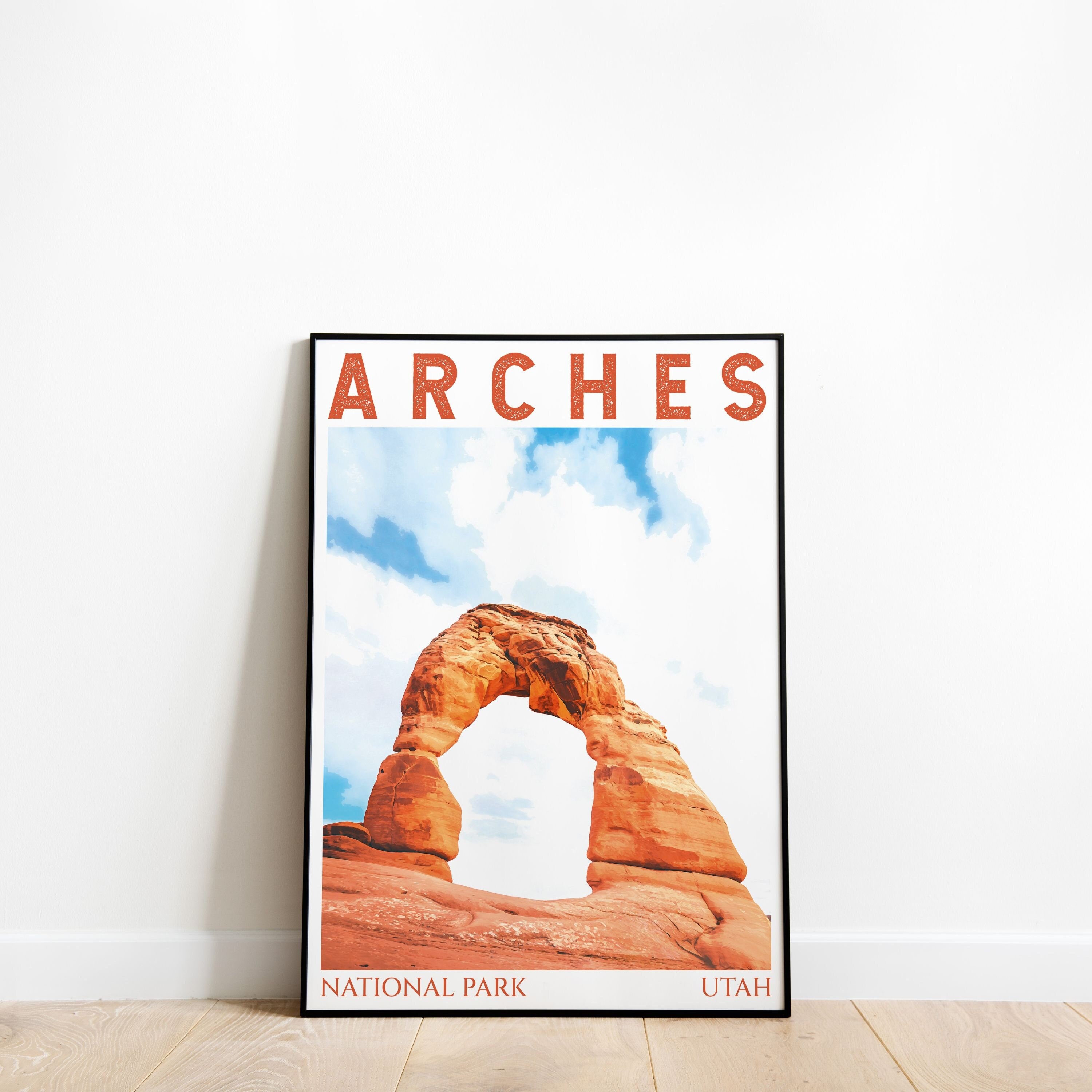 Arches National Park Poster, Travel Print, National Park Print, Utah ...