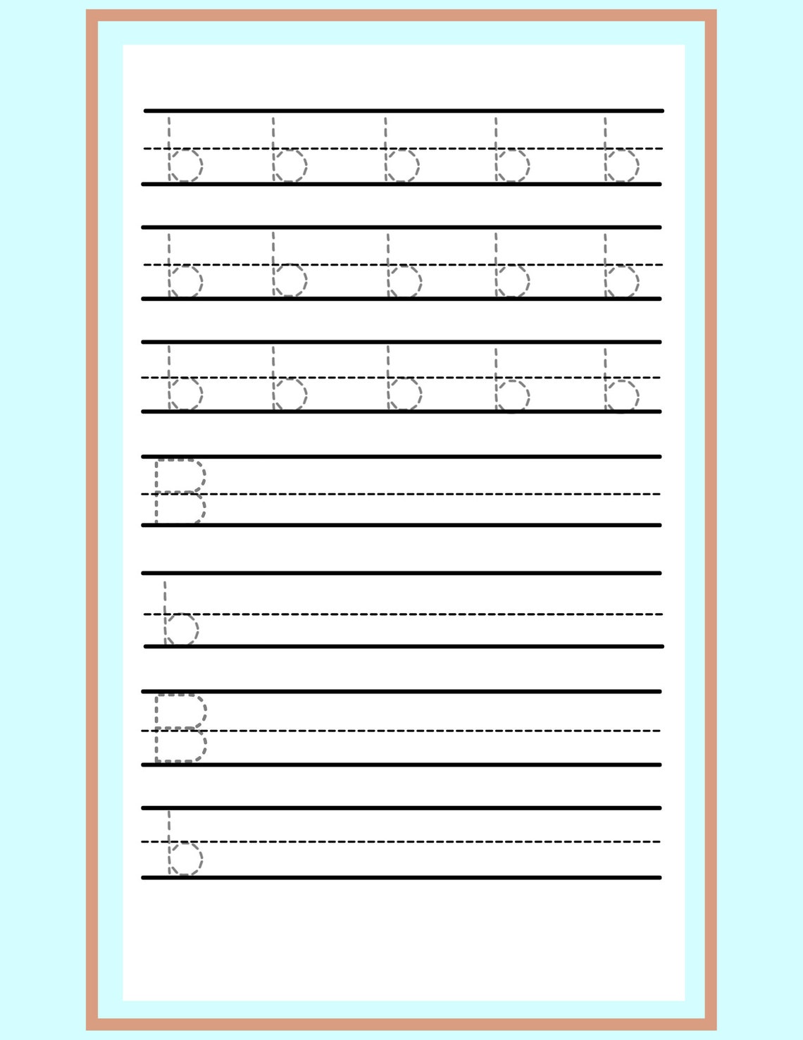 60 Pages Letter Tracing Printables, Handwriting Practice, Activity Book ...