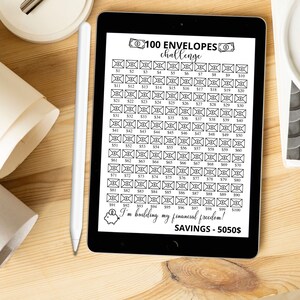 100 Envelope Challenge Printable, Goodnotes Budget Planner, Savings ...