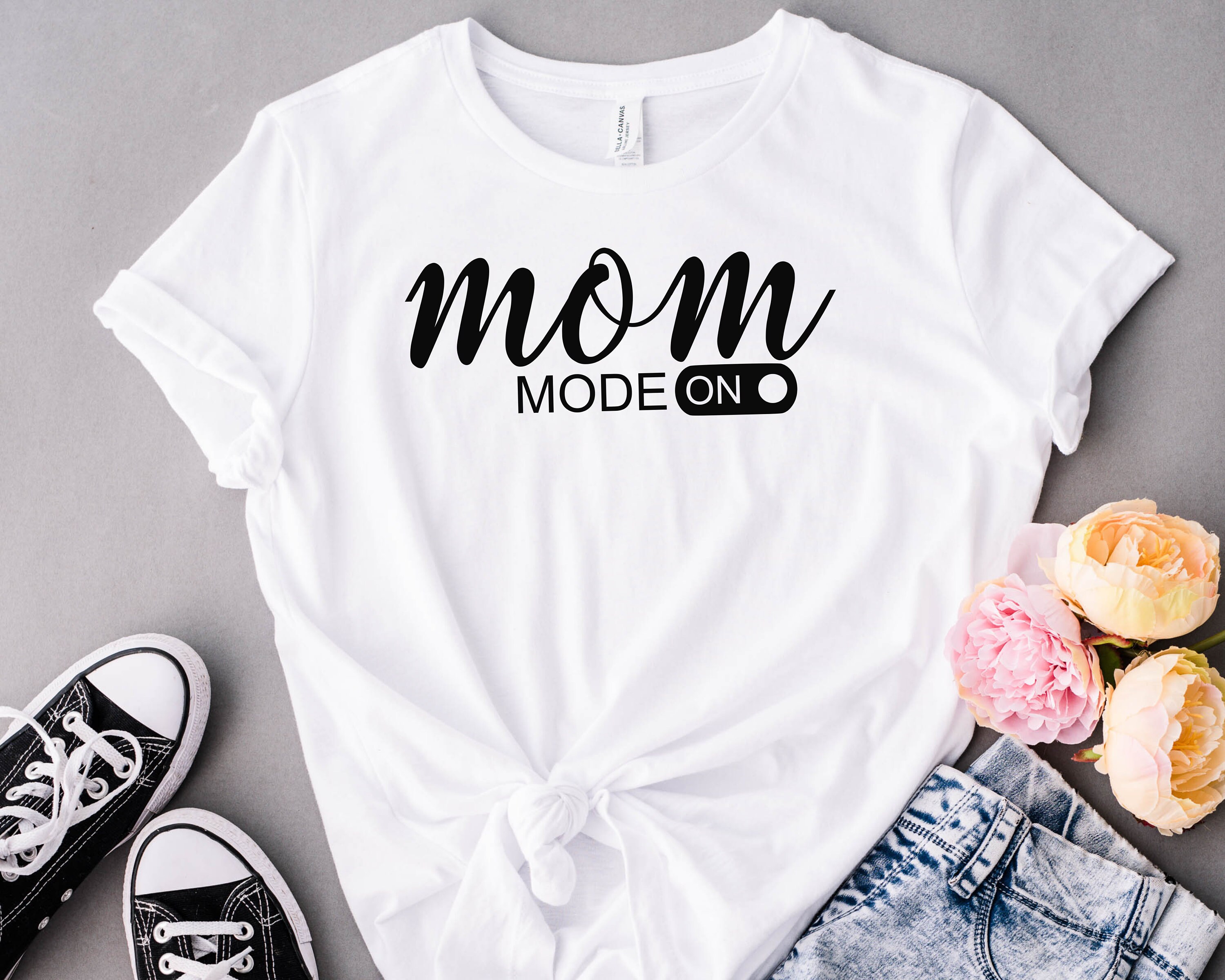 Mom Mode on SVG File / Commercial Use / Mom Life SVG/ Blessed Mom ...
