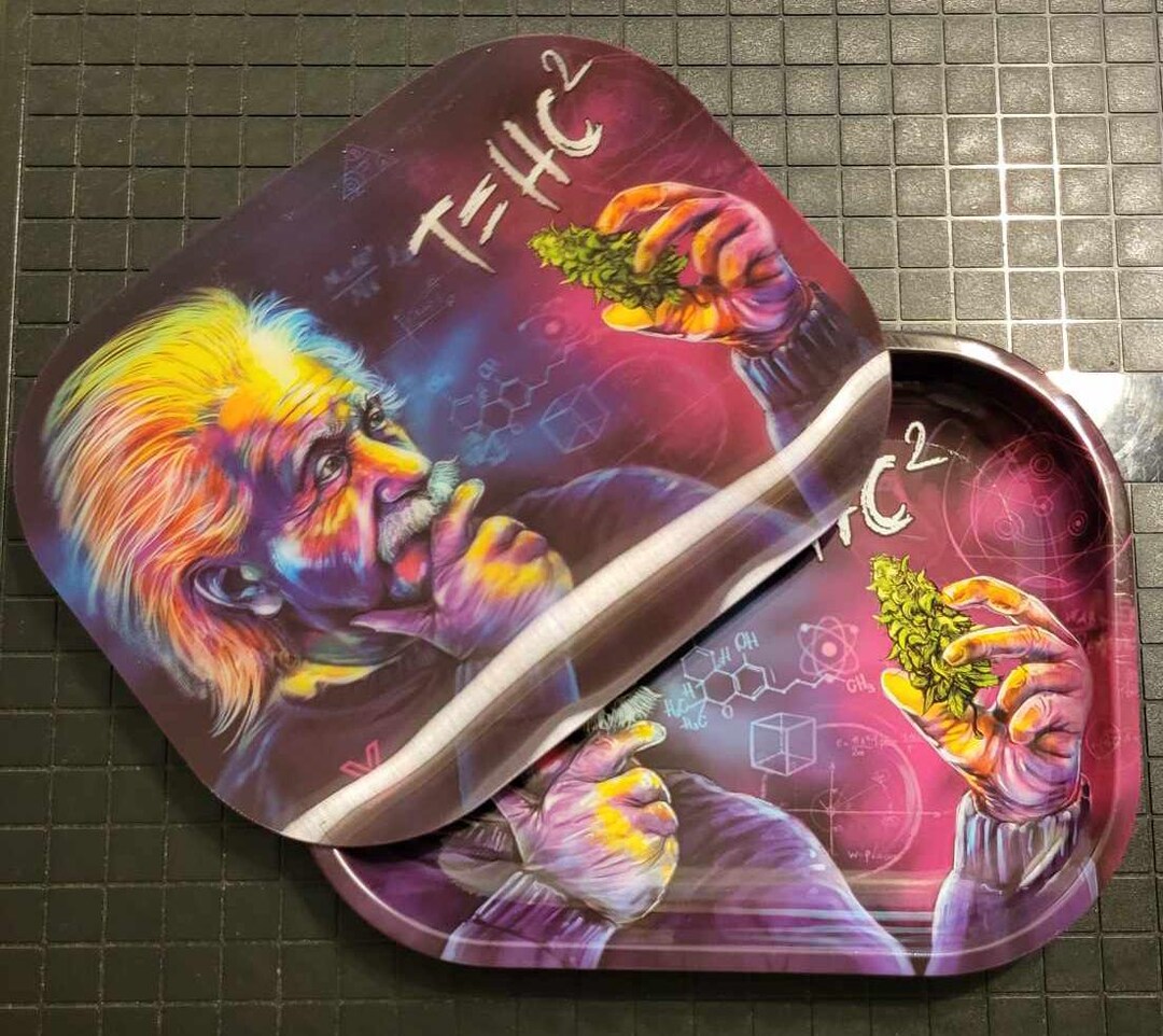 Albert Einstein Rolling Tray With 3D Magnetic Lid: Math & Physics ...