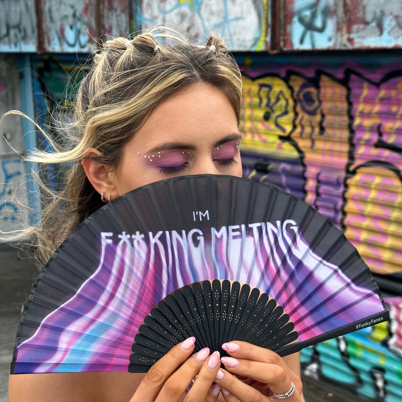 Purple Fan - Etsy UK