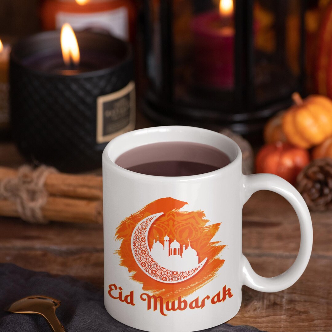 EID Mubarak Design 11 Oz Sublimation Coffee Tea Chai Custom Mug for Eid ...