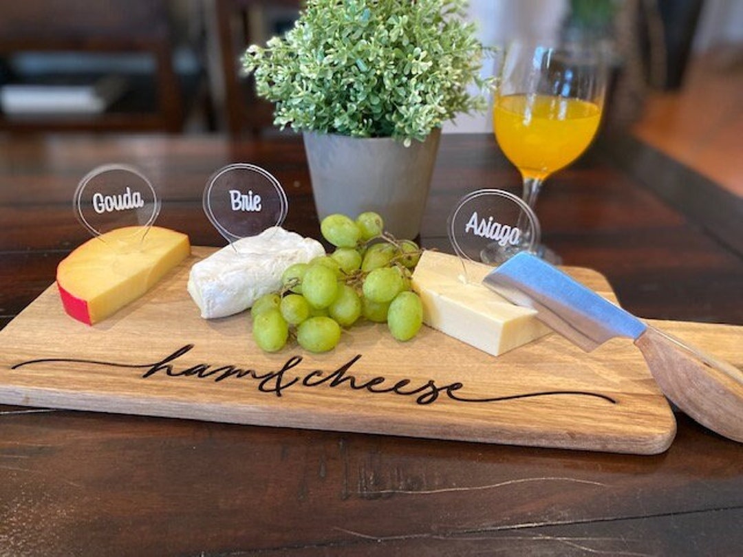 Custom Round Cheese Markers/reusable Cheese Markers/acrylic - Etsy